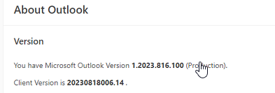 NEW OUTLOOK PRE version 1.2023.816.100 Cannot send from a shared ...