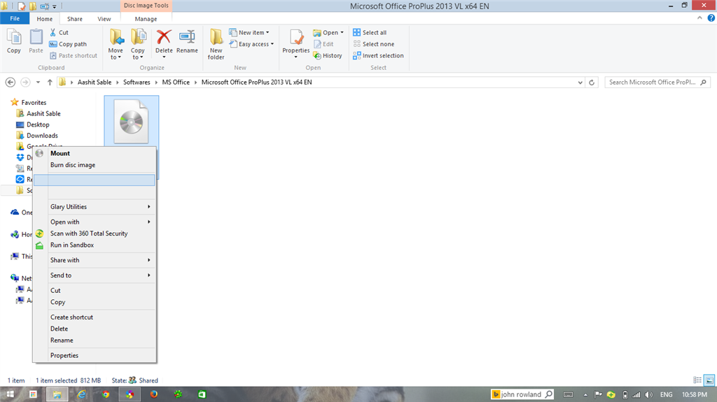 Blank/empty options in context menu. - Microsoft Q&A
