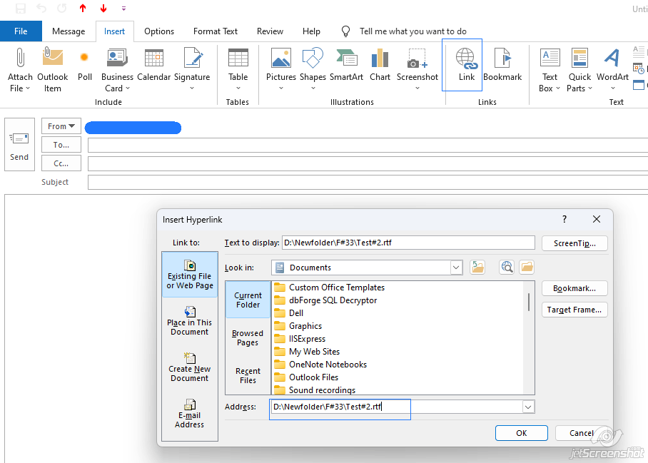 why my link is truncated in outlook - Microsoft Q&A