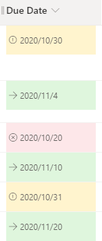 JSON Dates Green/Yellow/Red - Microsoft Q&A