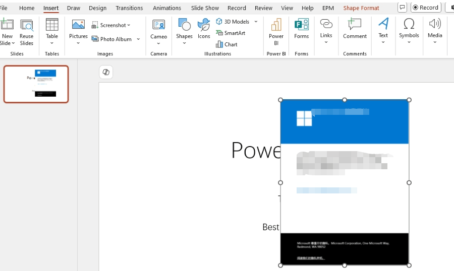 This file type isn't supported by PowerPoint. – The linked file is not ...