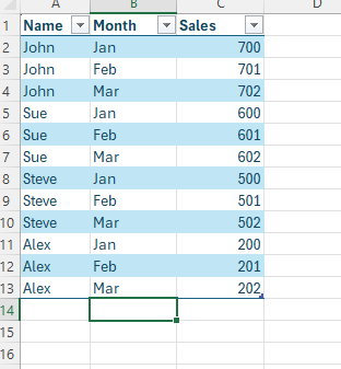 data sorting in ms excel - Microsoft Q&A