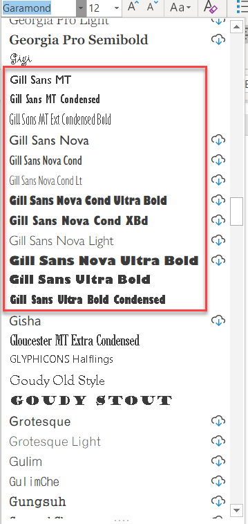 Font Gill Sans missing (Windows 10) - Microsoft Q&A
