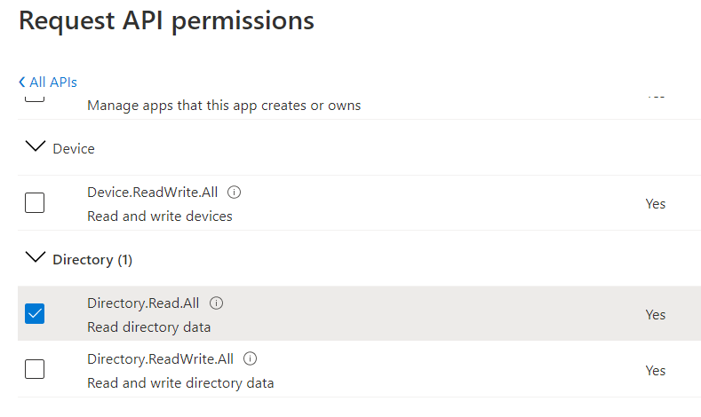 Azure AD Permissions Required - Microsoft Q&A