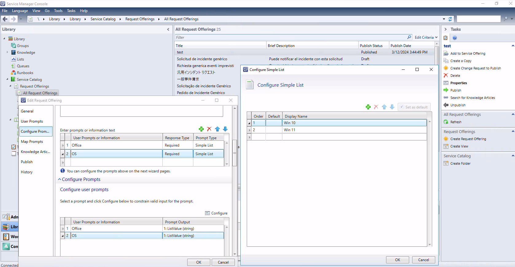 SCSM 2022 , "Create a new Incident Template with specifiy fields and ...