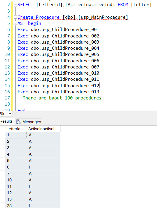 Execute Stored Procedures Stored In Table Microsoft Qanda