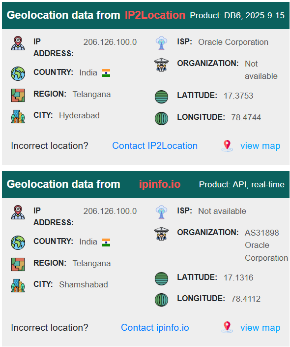 Report wrong geolocation of IP addresses in Azure - Microsoft Q&A