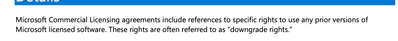 Downgrading the purchased Windows Server 2025 for use - Microsoft Q&A