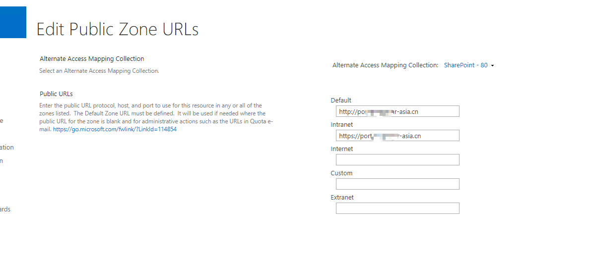 Change a SharePoint Web Application from HTTP to HTTPS, it display "can't reach this page ...