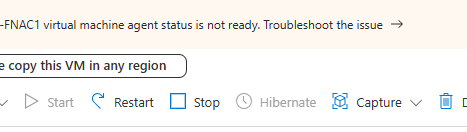 FortiNAC VM showing virtual machine agent status is not ready - Microsoft Q&A