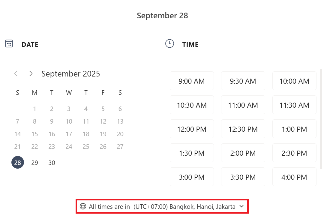 Microsoft Bookings using Central Time end up scheduled for Pacific Time ...