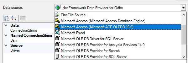 Data import wizard drop-down for data sources - Microsoft Q&A