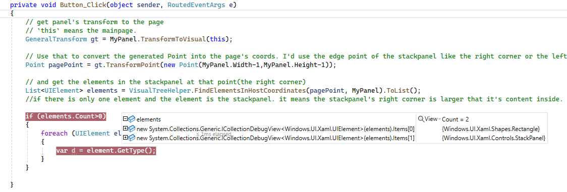 How to find out that StackPanel is overflowed with his content - Microsoft Q&A