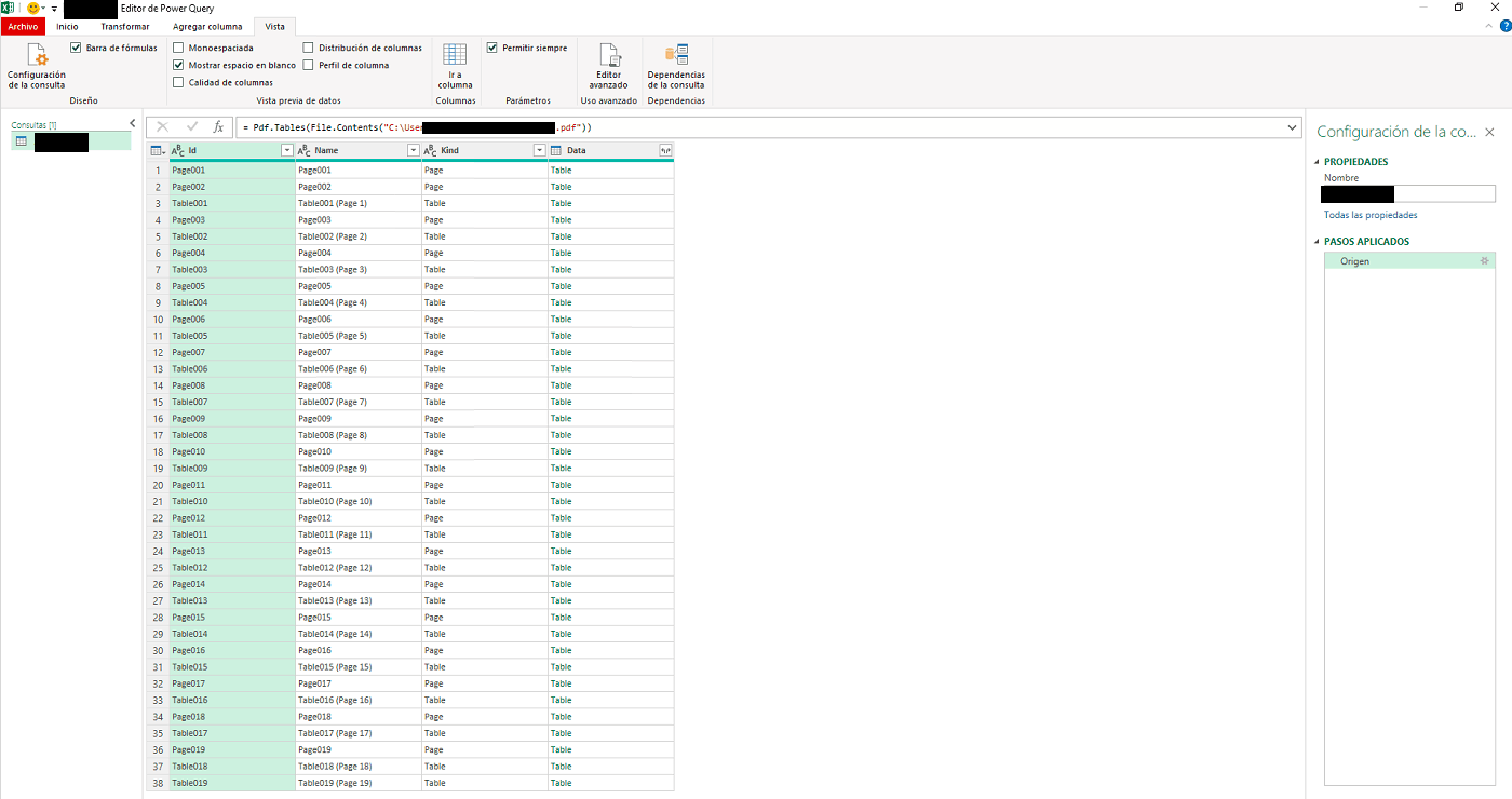 Help: import pdf to excel navigator dialog not open - Microsoft Q&A