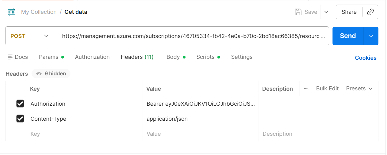 postman api call is not binding the adf parameter - Microsoft Q&A