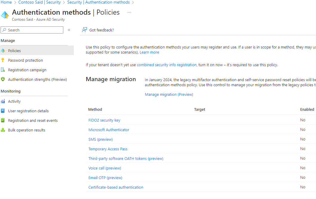 Mix Per-User MFA and CA MFA results in only Phone being available for ...
