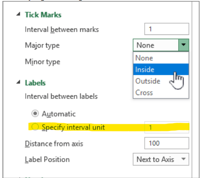 Excel - Axis Label Interval Option not available - Microsoft Q&A