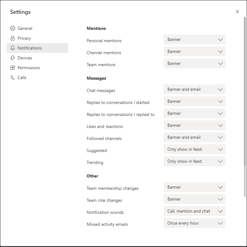 How can Microsoft Teams be set up to receive sound notifications when ...