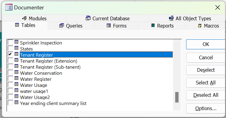 Database Documenter Does Not Work Microsoft Q A
