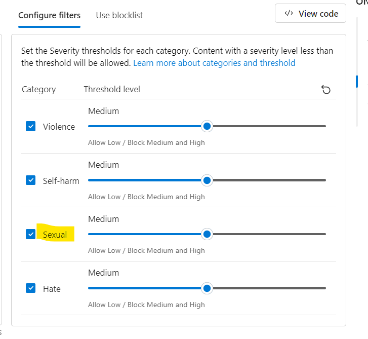 Customizing moderating rules in Microsoft Content Safety Studio ...