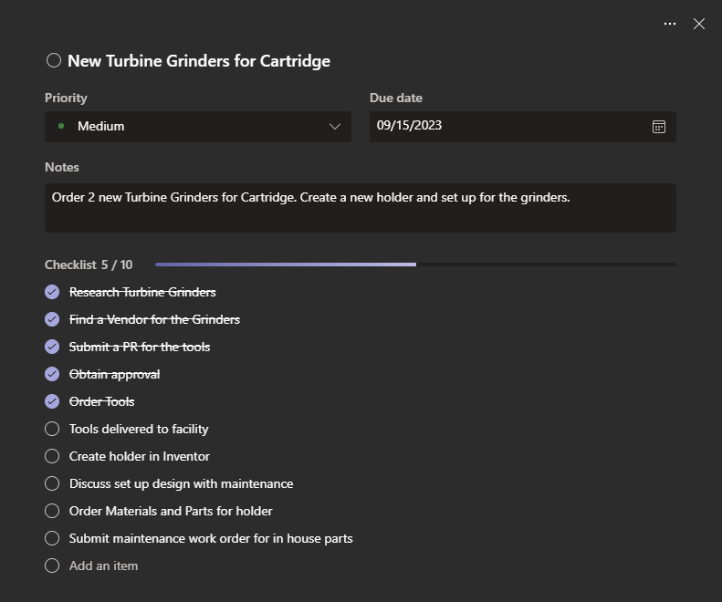 Altered checklist in Tasks by Planner and To do - Microsoft Q&A