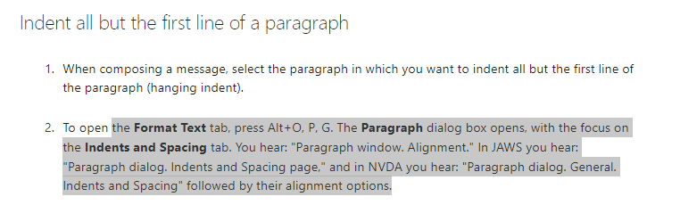 outlook email message formating - Microsoft Q&A