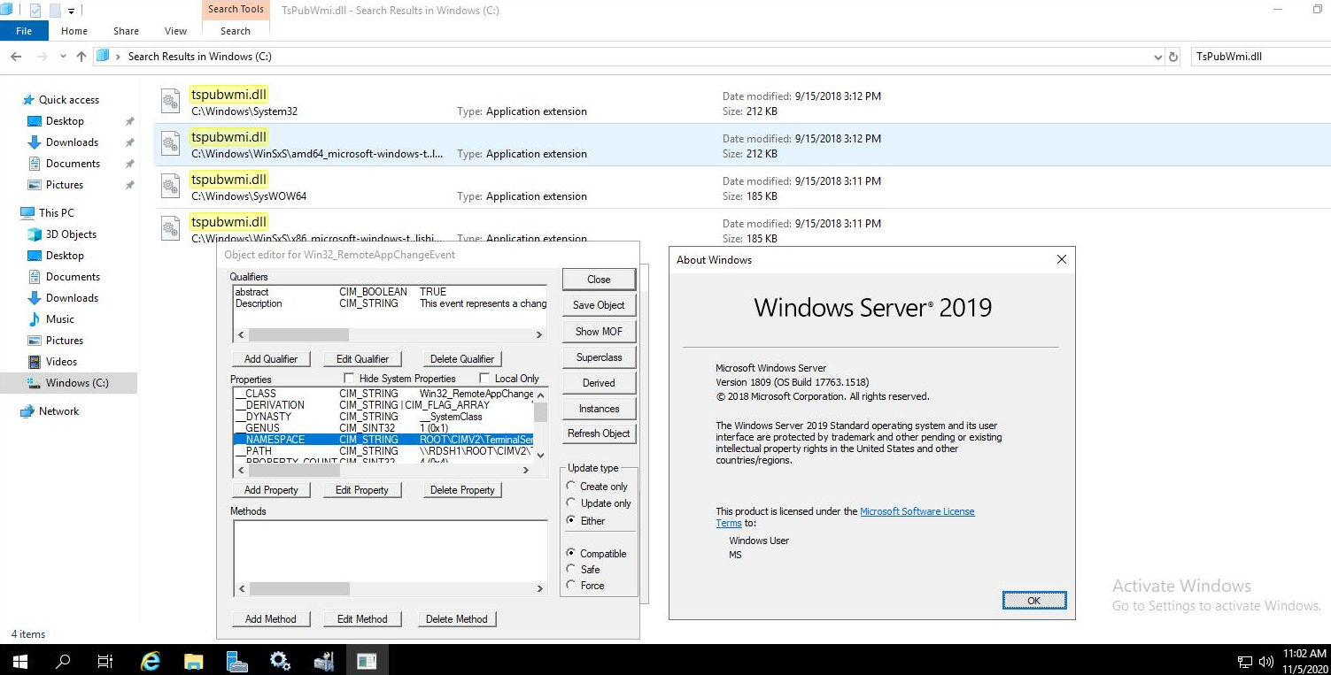 Win32_RemoteAppChangeEvent class - Microsoft Q&A