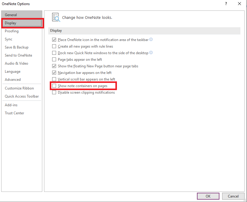 Help Disabling OneNote Note Containers/Text Boxes - Microsoft Q&A