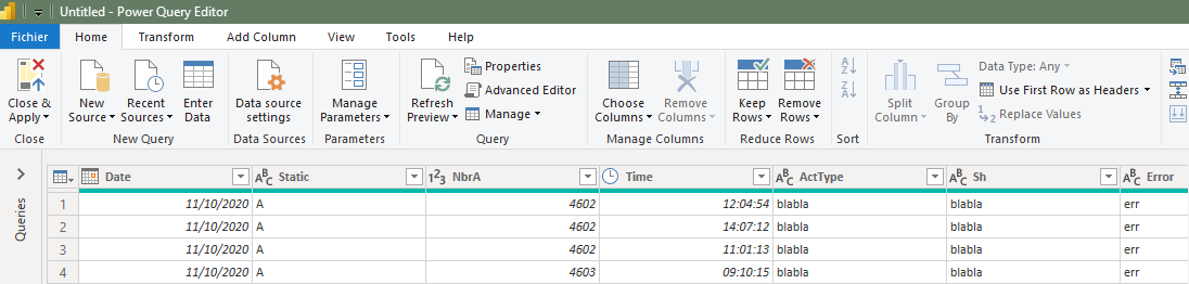 Query cell value in the same column for power bi - Microsoft Q&A