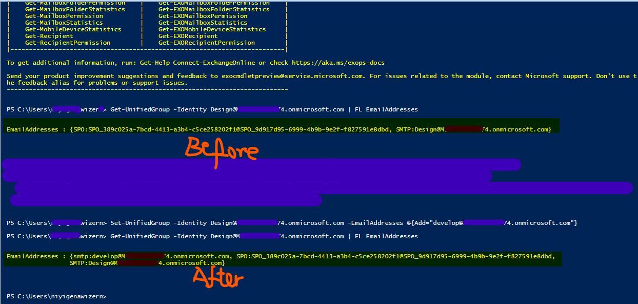 adding an email alias to an Office 365 group - Microsoft Q&A