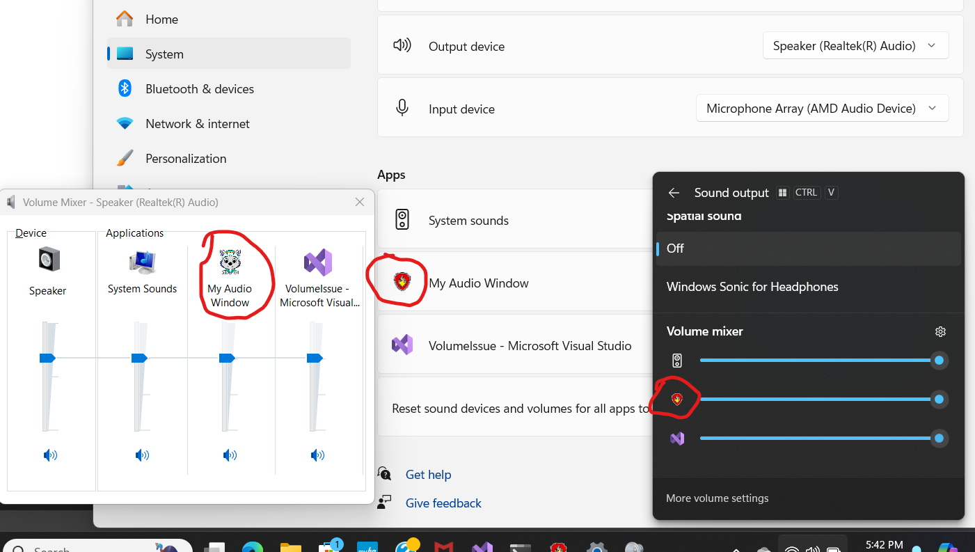 AudioSessionControl::SetIconPath no longer works volume mixers besides ...