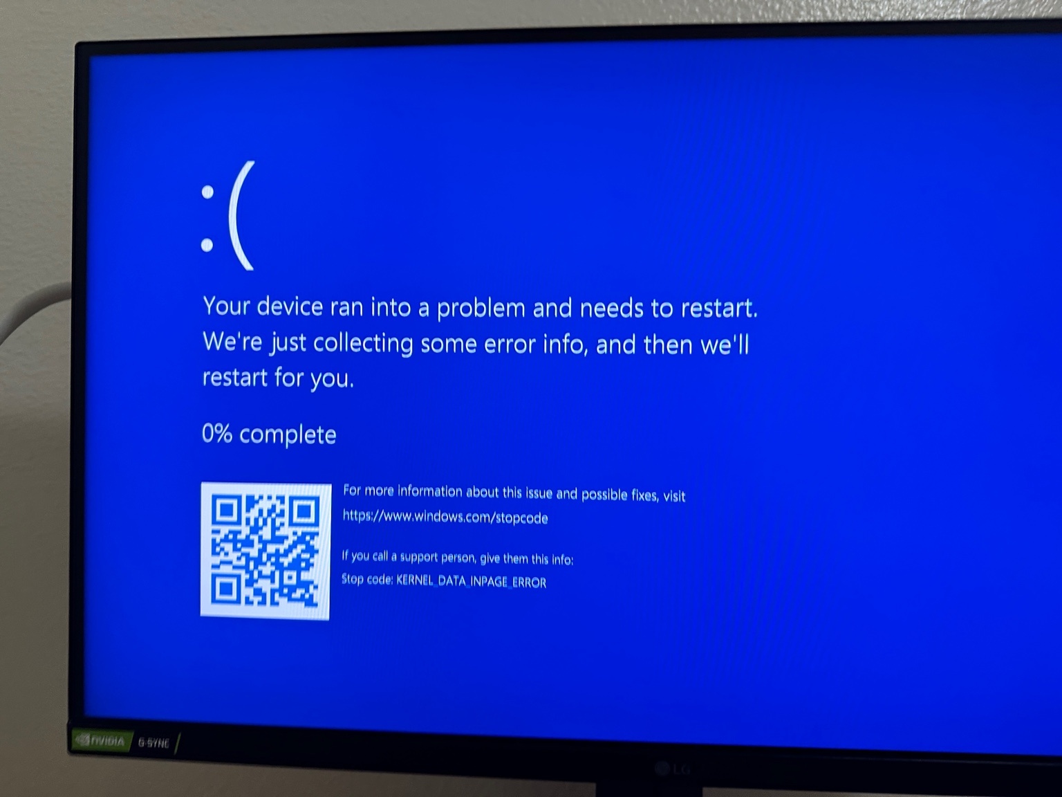 Blue screen - Microsoft Q&A