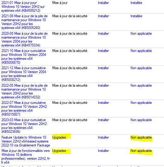 WSUS: Update 20H2 to 22H2 don't work - Microsoft Q&A