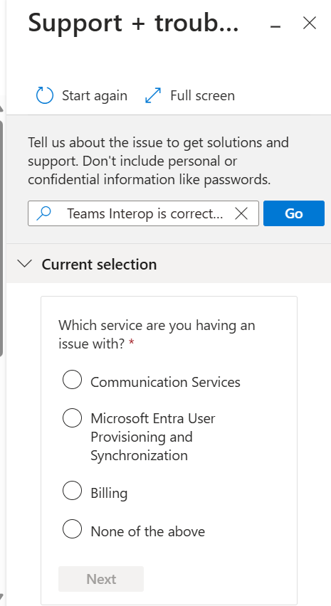 Unable to Enable Teams Interop on Azure Communication Services – UK South Region - Microsoft Q&A