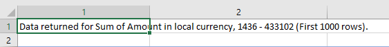 Pivot Table limits rows to 1000 - Microsoft Q&A