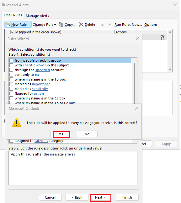 I need to automate sending a confirmation email reply for EVERY email received to a specific ...