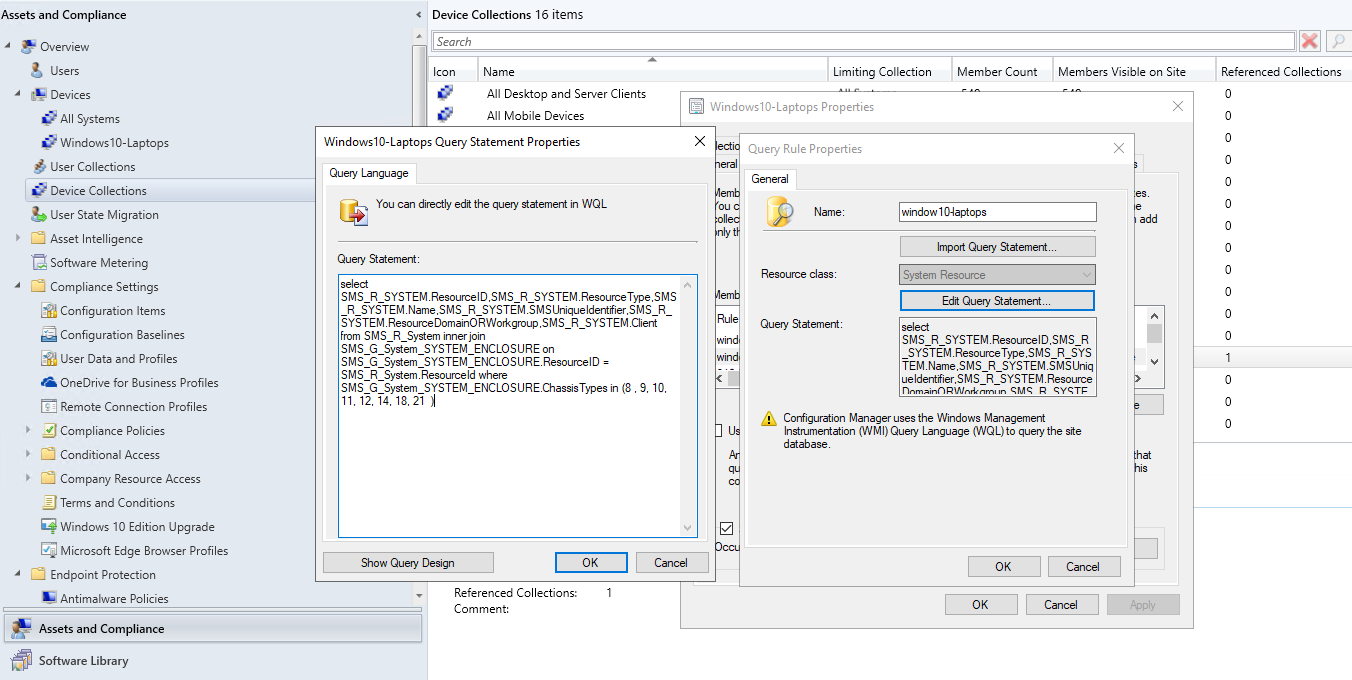 Sccm 2002 Device Collection With More Details Microsoft Qanda