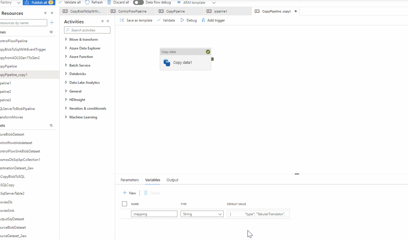 Azure Data Factory Collectionreference Not Supported In Dynamic Tabulartranslator Microsoft Qanda