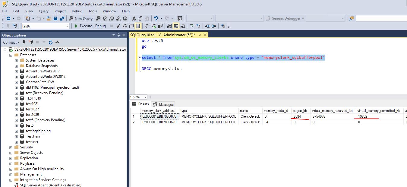 Dbcc Memory Status Microsoft Qanda 7270