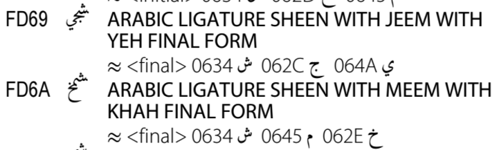 Arabic Presentation Forms-A (FB50—FDFF) - Microsoft Q&A