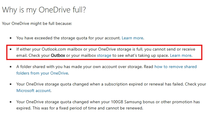 Can't clear OneDrive Storage - Microsoft Q&A
