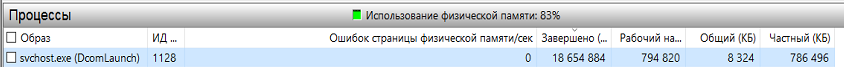 Потеря памяти из-за svchost.exe(DcomLaunch) - Вопросы и ответы Майкрософт