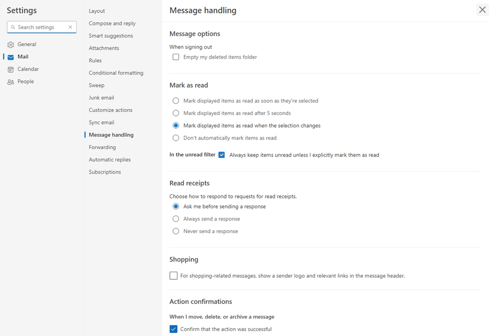 New setup - Outlook randomly changes emails to read or they come in as ...