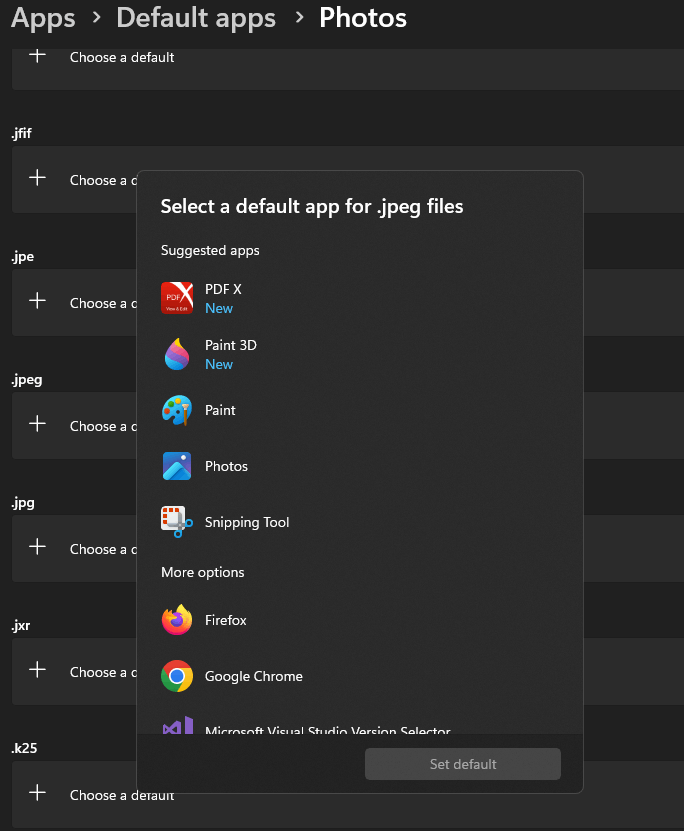 everytime I try to open a jpeg pic it comes up with Microsoft word and ...