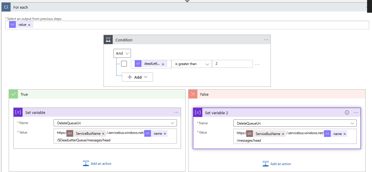 Deleting Dead Letter Query From Different Query In A Same Azure Service Bus Namespace By