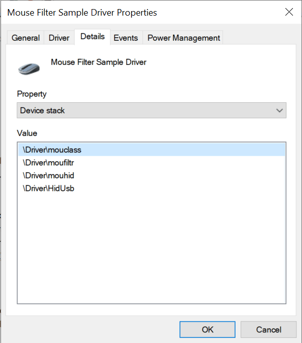 WDF filter driver as top filter driver (e.g. MouFiltr sample driver to ...