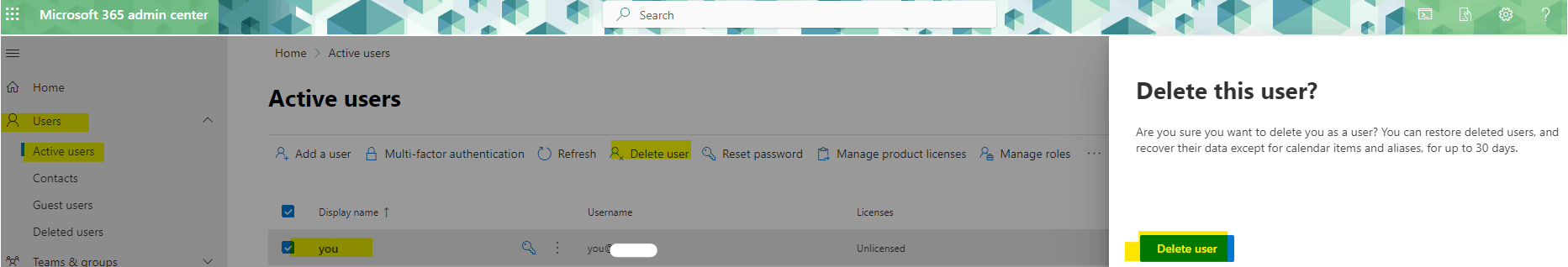 I need to delete a shared booking page? How do I do this? - Microsoft Q&A