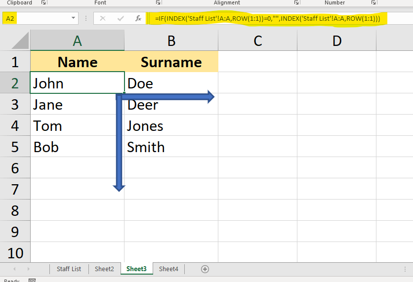 Excel Formula Including =OFFSET(INDIRECT(ADDRESS - Microsoft Q&A