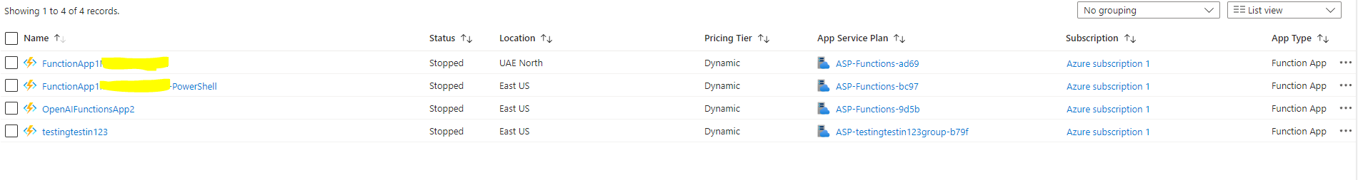 why i am been charged for "Azure App Service" while i do not have any ...
