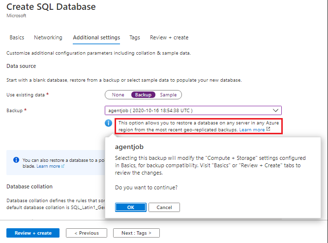 Restore Azure SQL Database from GeoBackup to a different subscription ...